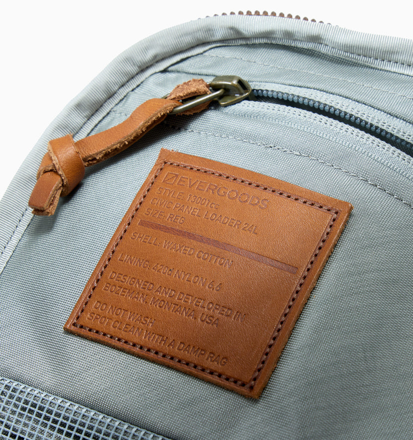 Evergoods Civic Panel Loader Laptop Backpack 24L - Waxed Canvas ...